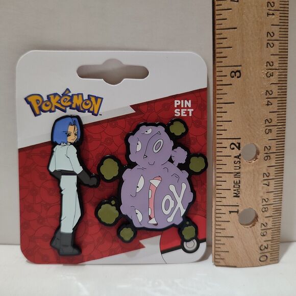 Nintendo | Jewelry | Pokemon James And Weezing Team Rocket Enamel Pins ...